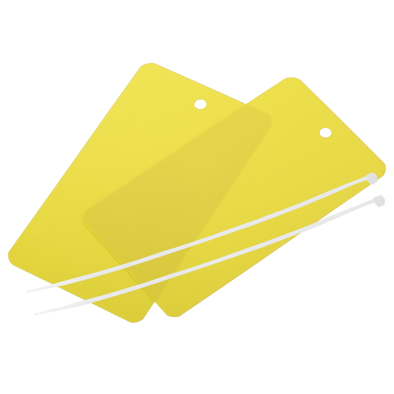 Waterproof Wires Plastic Shipping Tags for Product Identification, 2 x 3.5 Inch Yellow 100Packs ...