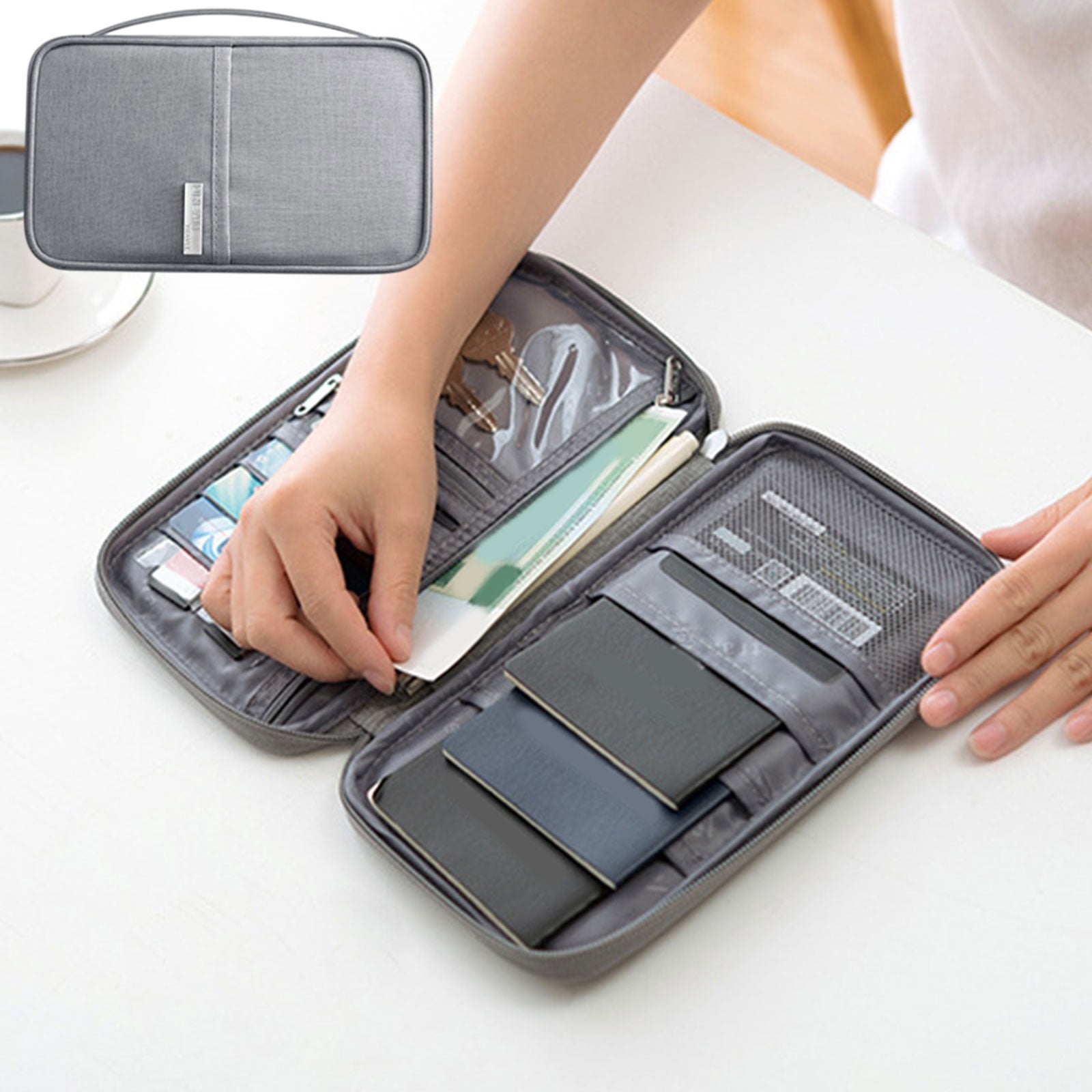 Waterproof Zipper Storage Bags, Document Safe Travel Organizer, 10-pack ...
