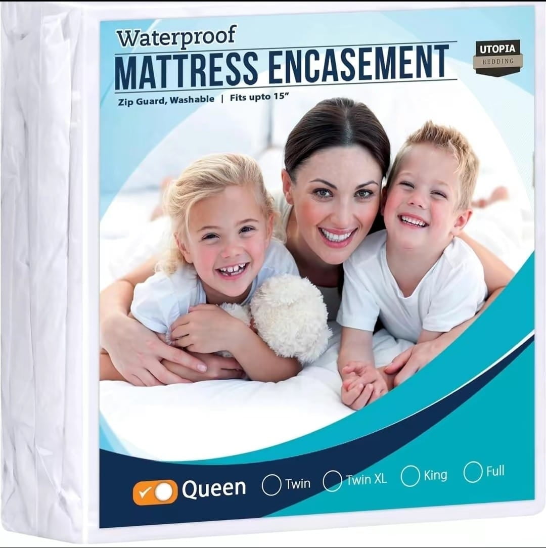 Waterproof and Bed Bug Proof Mattress Encasement by Utopia Bedding ...
