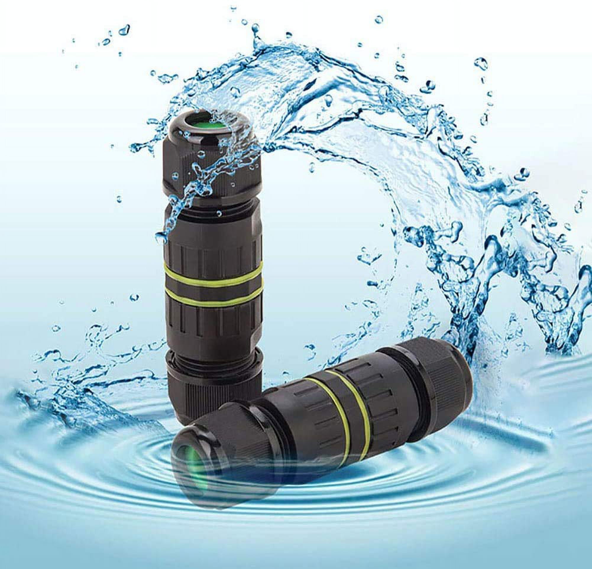 Waterproof connector box/3 IP68 waterproof cable connectors/external ...