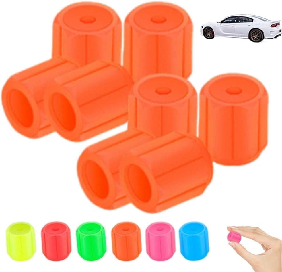 Waterproof glow-in-the-dark car tire valve caps, 4/8 inch pack ...