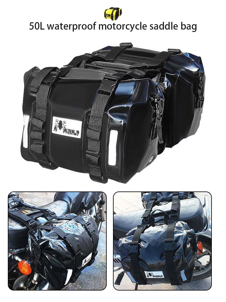 Waterproof motorcycle bag universal fit motorbikesaddle bags side ...