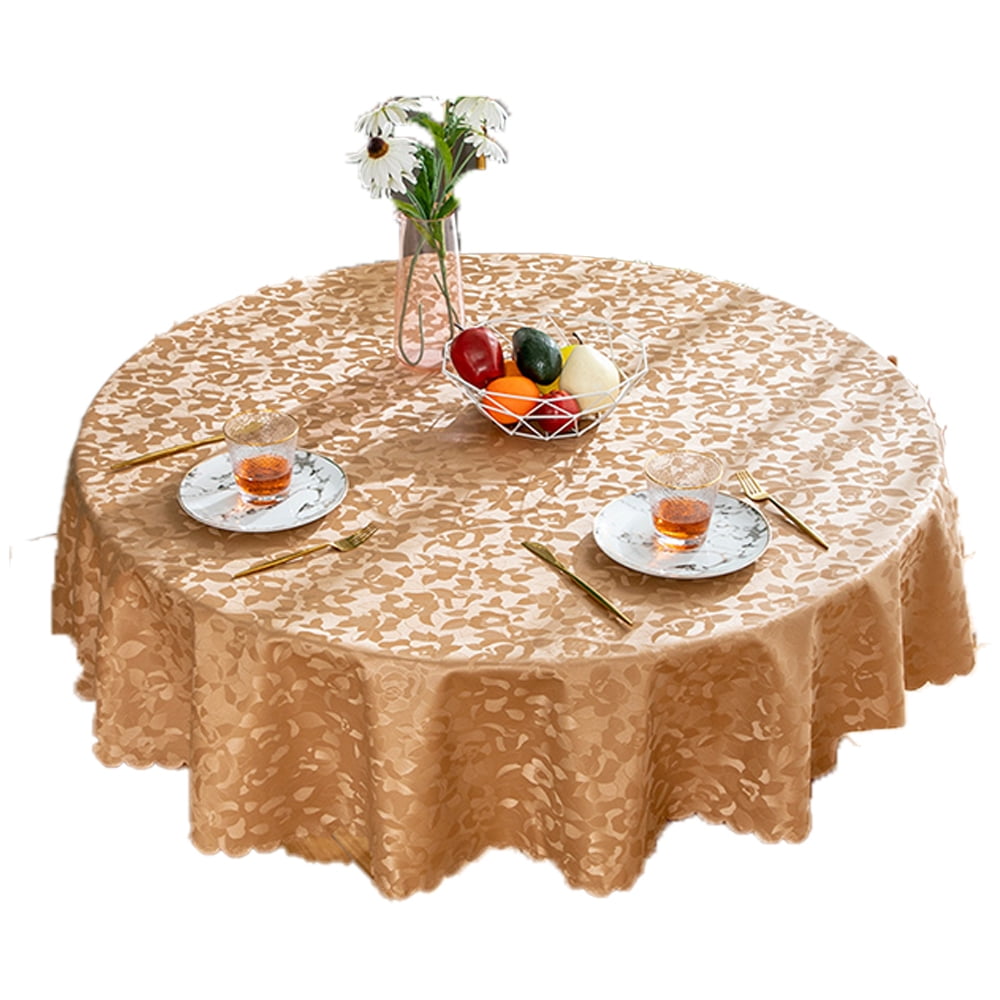 Waterproof vinyl tablecloths, round heavy duty tablecloths, wipeable ...