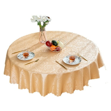 "DecorUhome Waterproof Vinyl Tablecloth, 70"" Round Heavy Duty ...