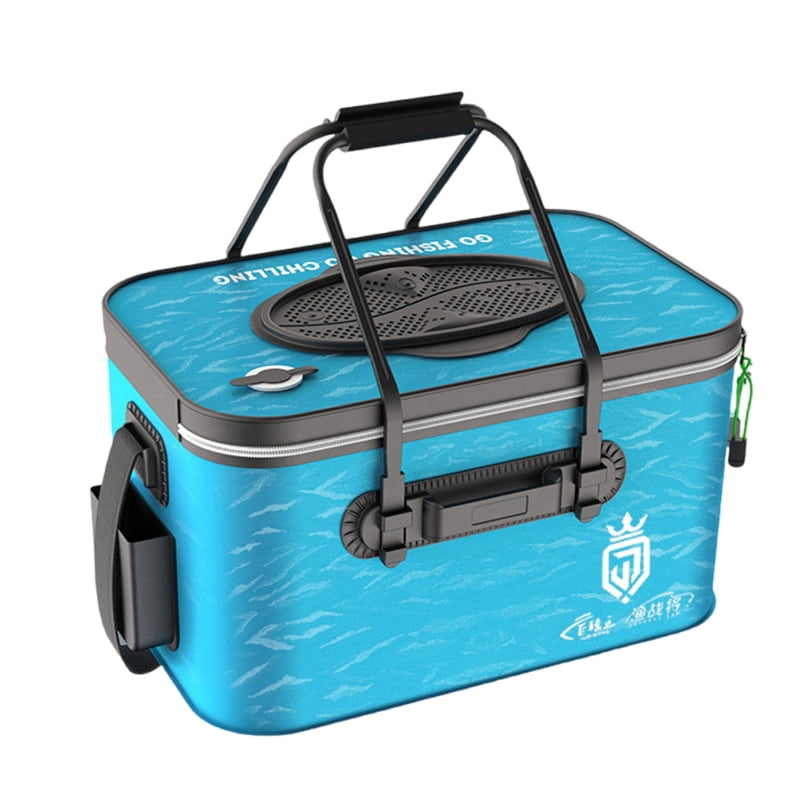 Waterproofs Fishing Container Foldable Fish Bucket Live Fish Container ...