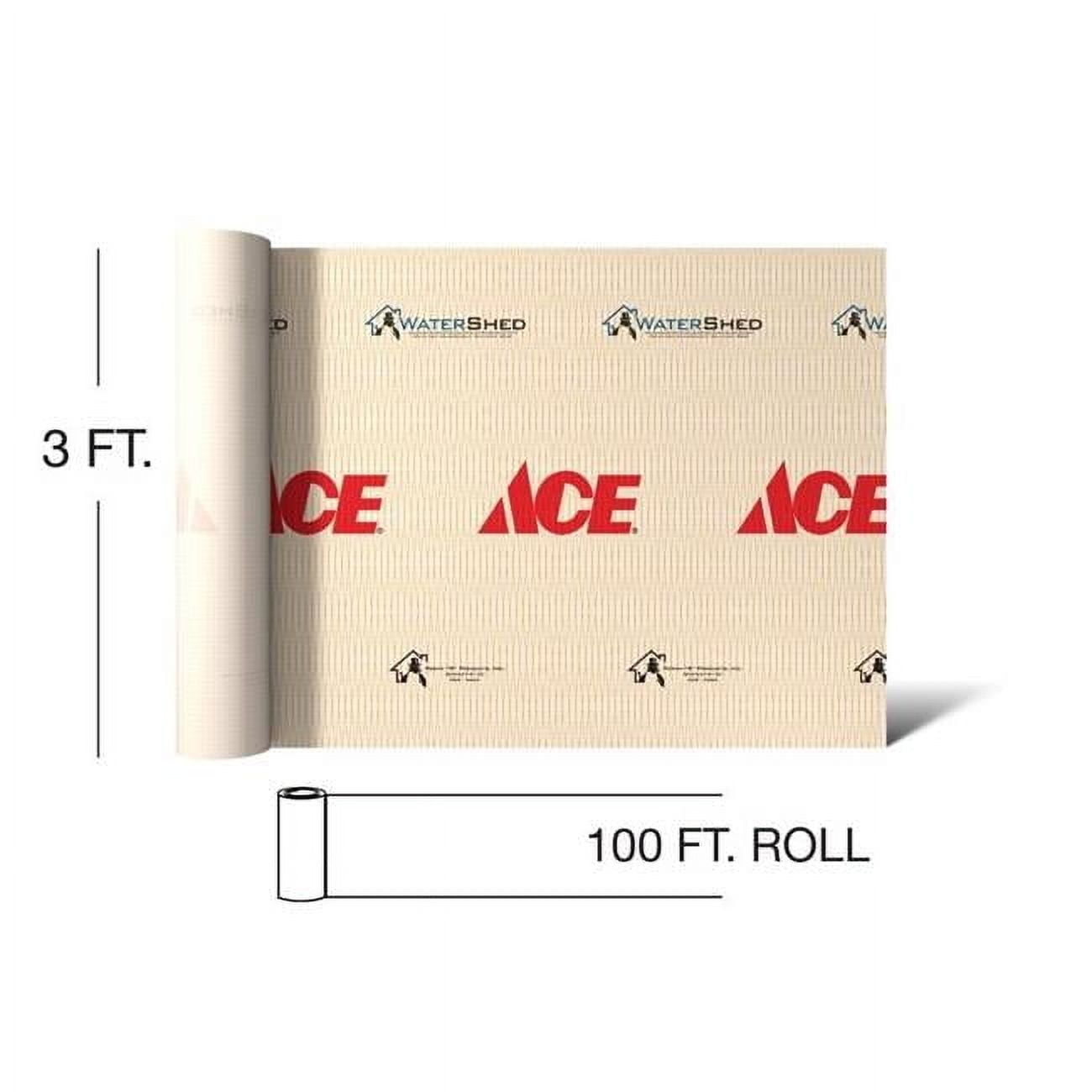 Watershed Drainage Building Wrap 5036622 3 x 100 ft. & 8 mm House-Wrap ...