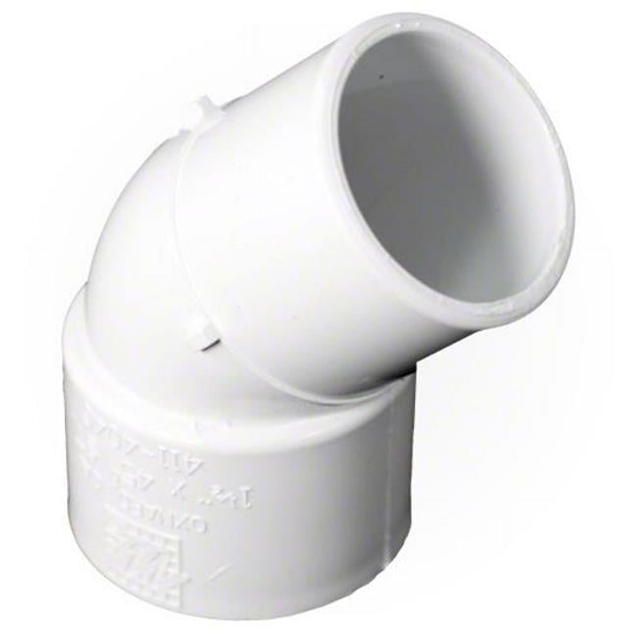Waterway 411-4040 Fitting, PVC, Street Ell, 45°, 1-1/2"S x 1-1/2"Spg ...