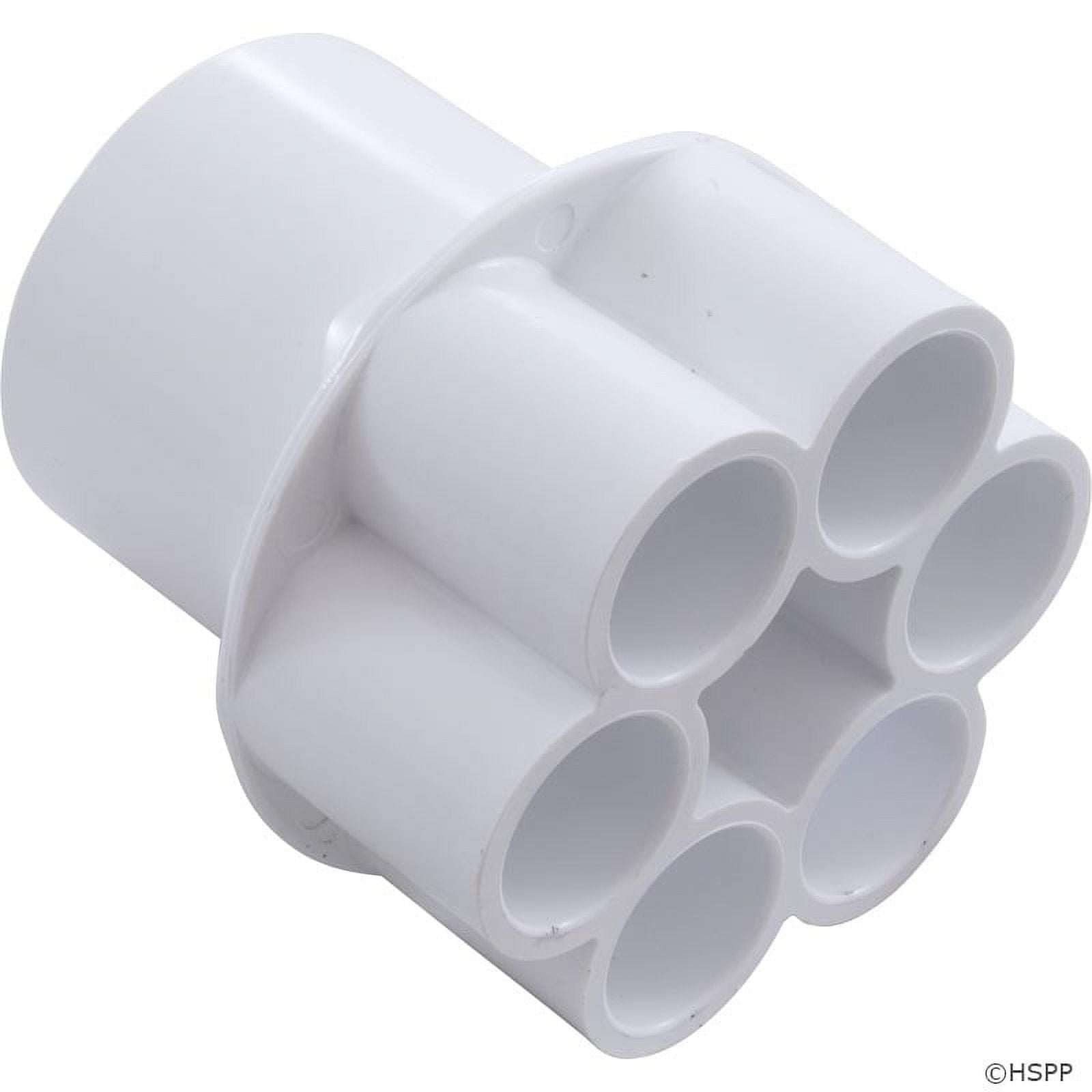 Waterway 672-4120 1/2" Slip x 1.5" Slip 6-Port Transition Pool & Spa ...