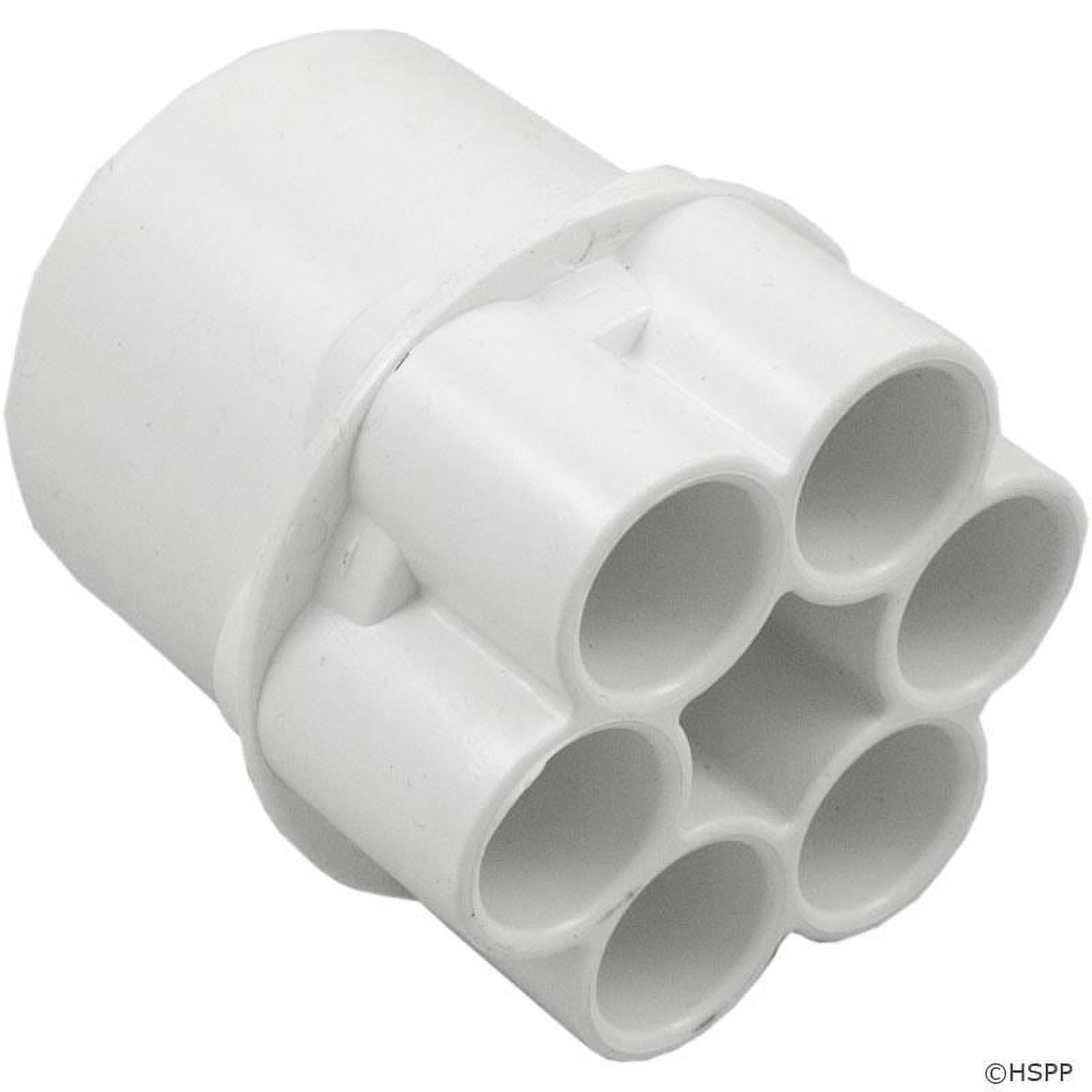 Waterway 672-4130 2" Slip x 1/2" Slip 6-Port Transition Pool & Spa ...