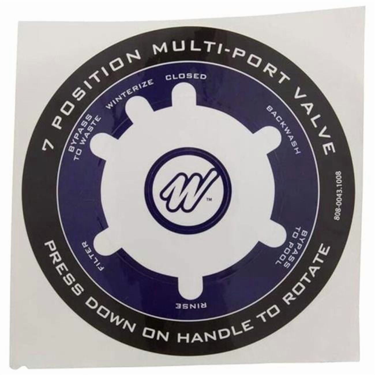 Waterway WW8080043 Multi Port Label for Pool - Walmart.com