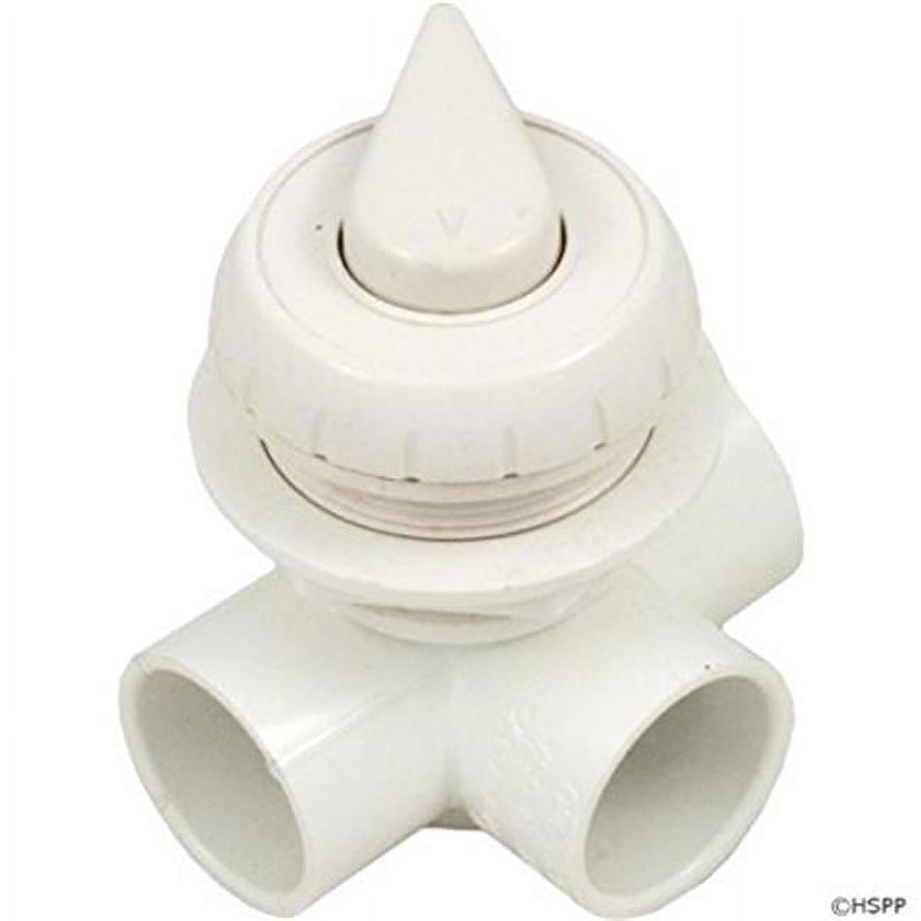 Waterway Plastics 1 in. SPG Horizontal Diverter Valve - White - Walmart.com