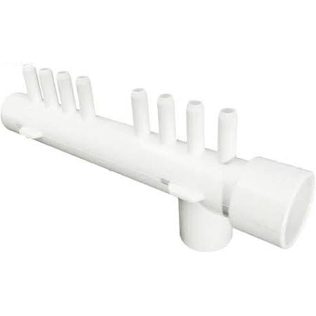 Waterway 672-4370 1" Slip x Spigot x Dead End 8-Port Tee Pool & Spa ...