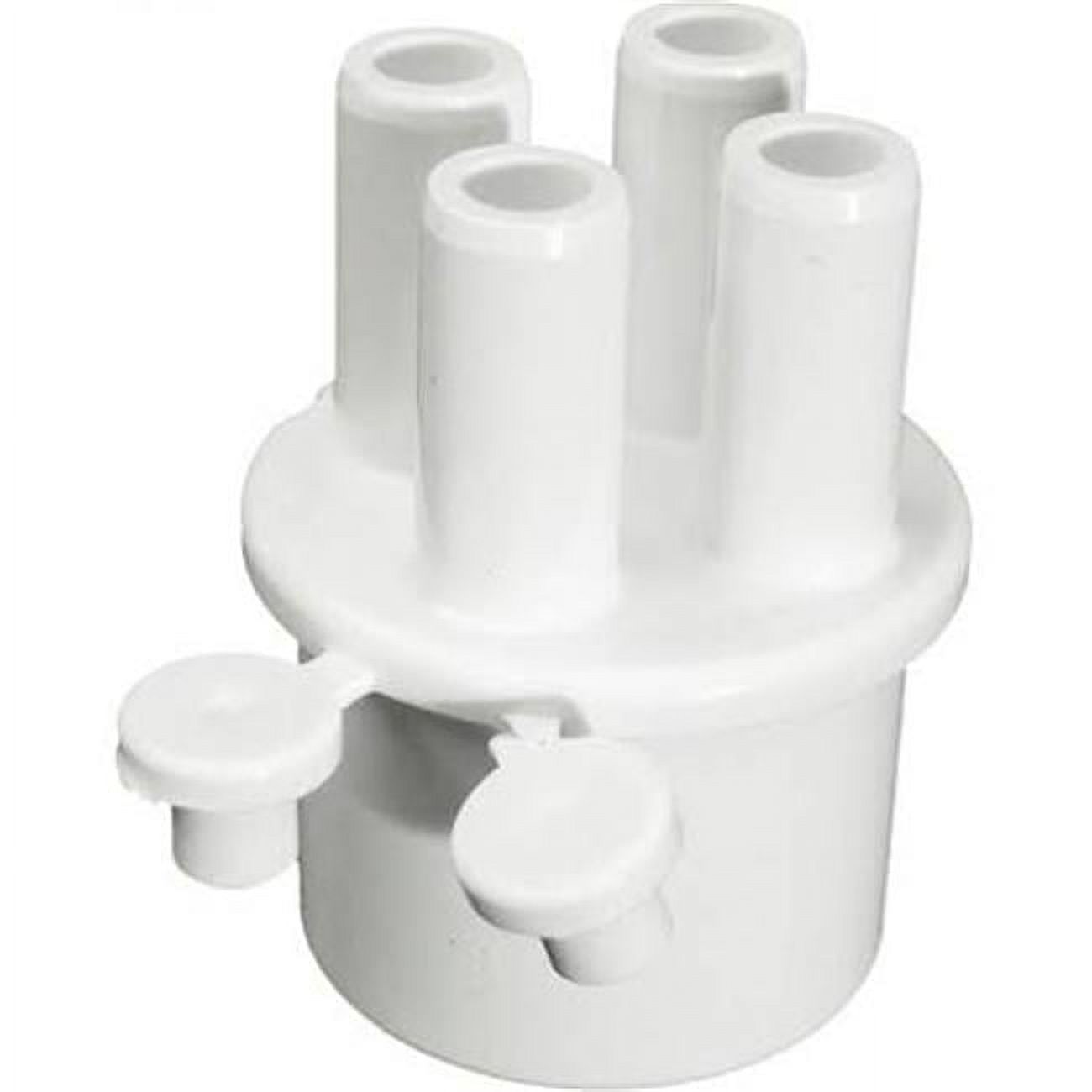 Waterway Plastics 1 in. Spg Manifold Pvc Waterway Pipe 4 Port & 0.375 ...
