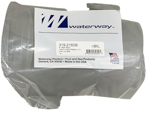 Waterway Plastics 319-2160B Swimming Pool Pump 6" Trap Body Housing 1.5 ...