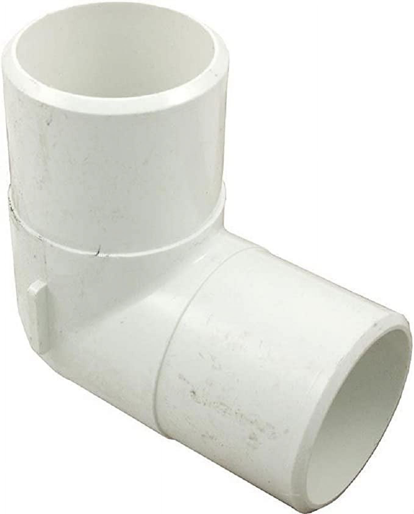 Waterway Plastics 2 SPG x 2 SPG PVC Plumbing Fittings, 90 deg Double ...