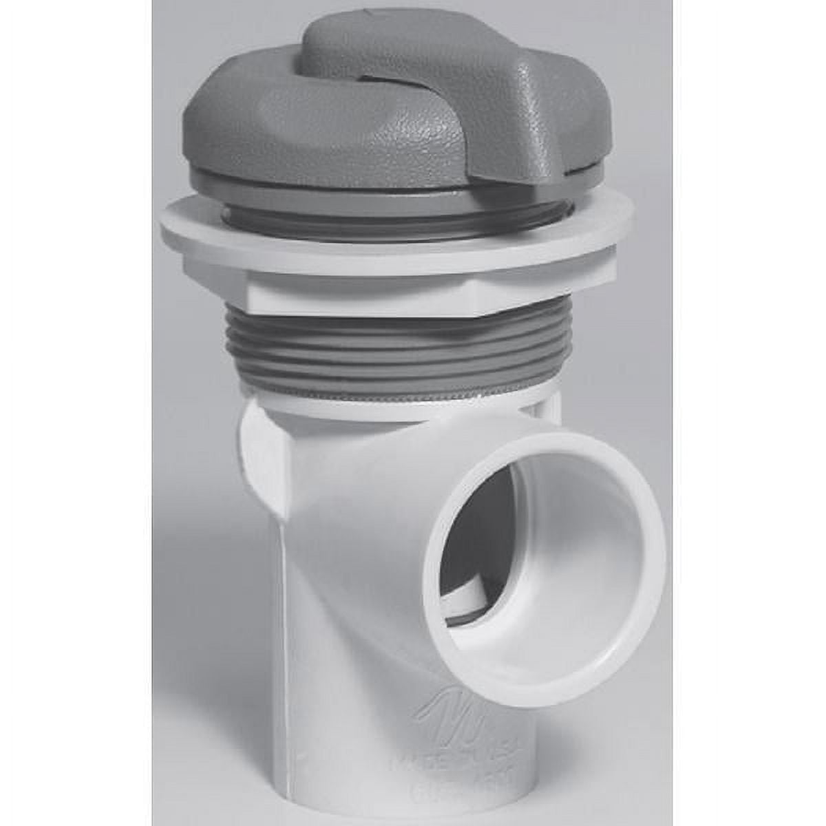 Waterway Plastics 600-4227 1" 1-Port Gray Top Access Vertical Diverter ...