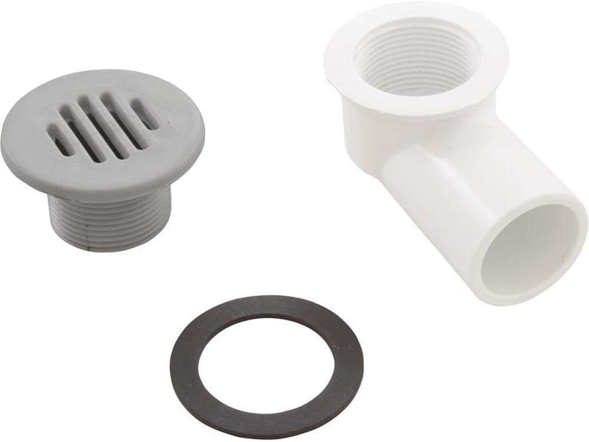 Waterway Plastics Drain Assembly, Low Profile, 3/4" Socket/1" Spg, Gray ...