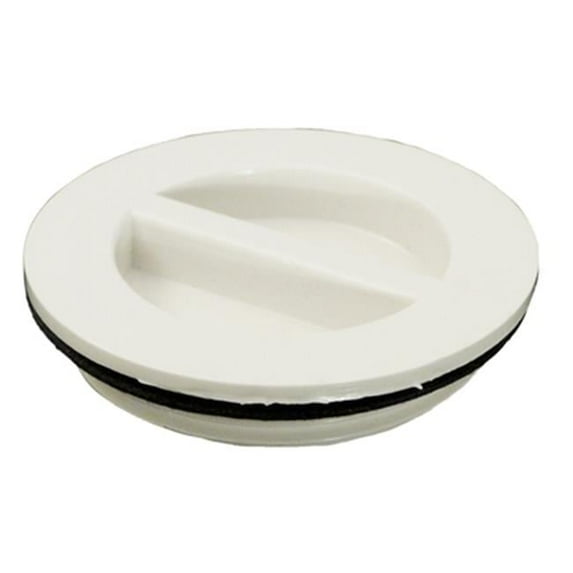 Waterway Plastics WW4004140 1.5 in. Flush Plug with Gasket, White ...