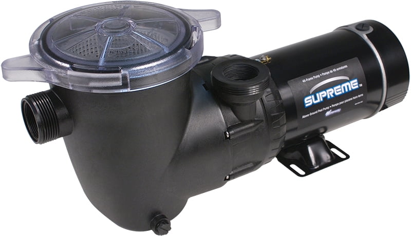 Waterway Supreme 1 HP Single Speed Vertical Above Ground Swimming Pool ...