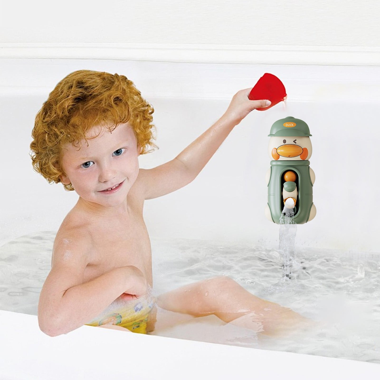 Waterwheel Bath Toy | Rotating Interactive Water Play Toy | Cute Water ...