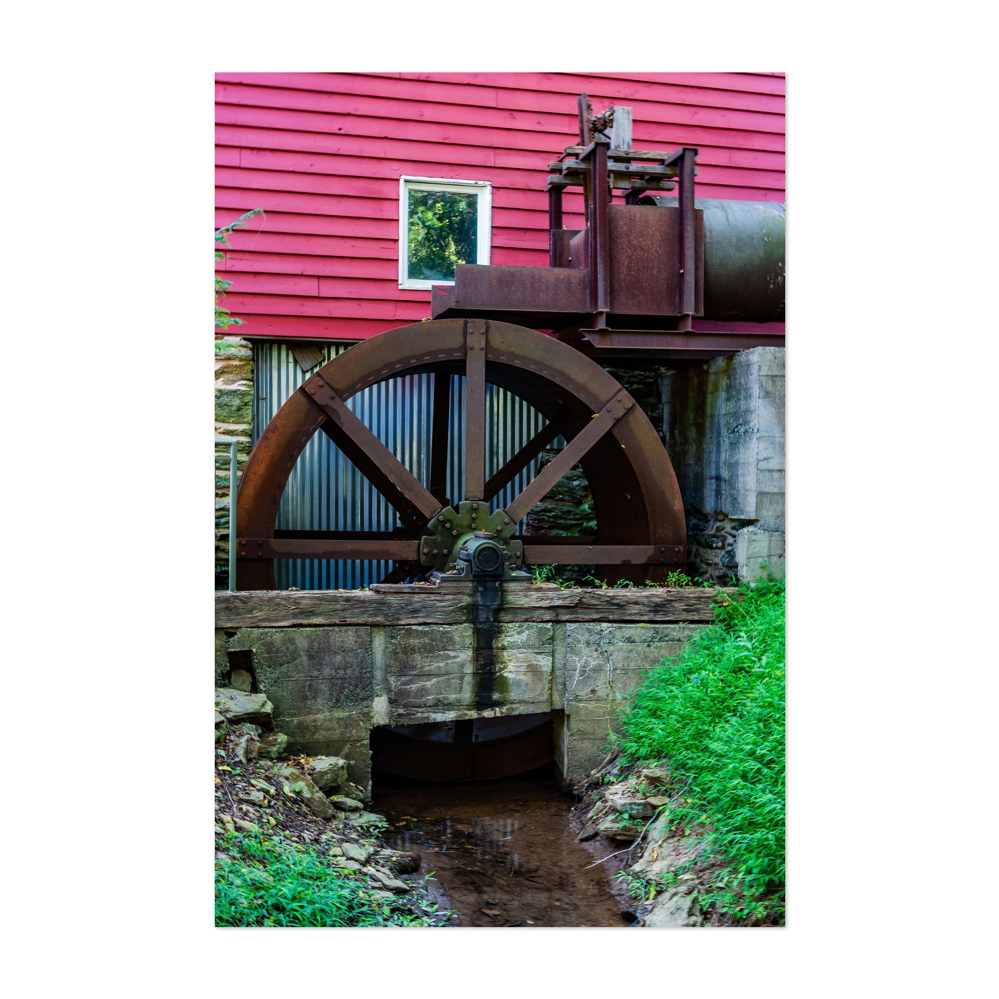 Waterwheel at Wallace Cross Mill - Felton Pennsylvania Photography ...