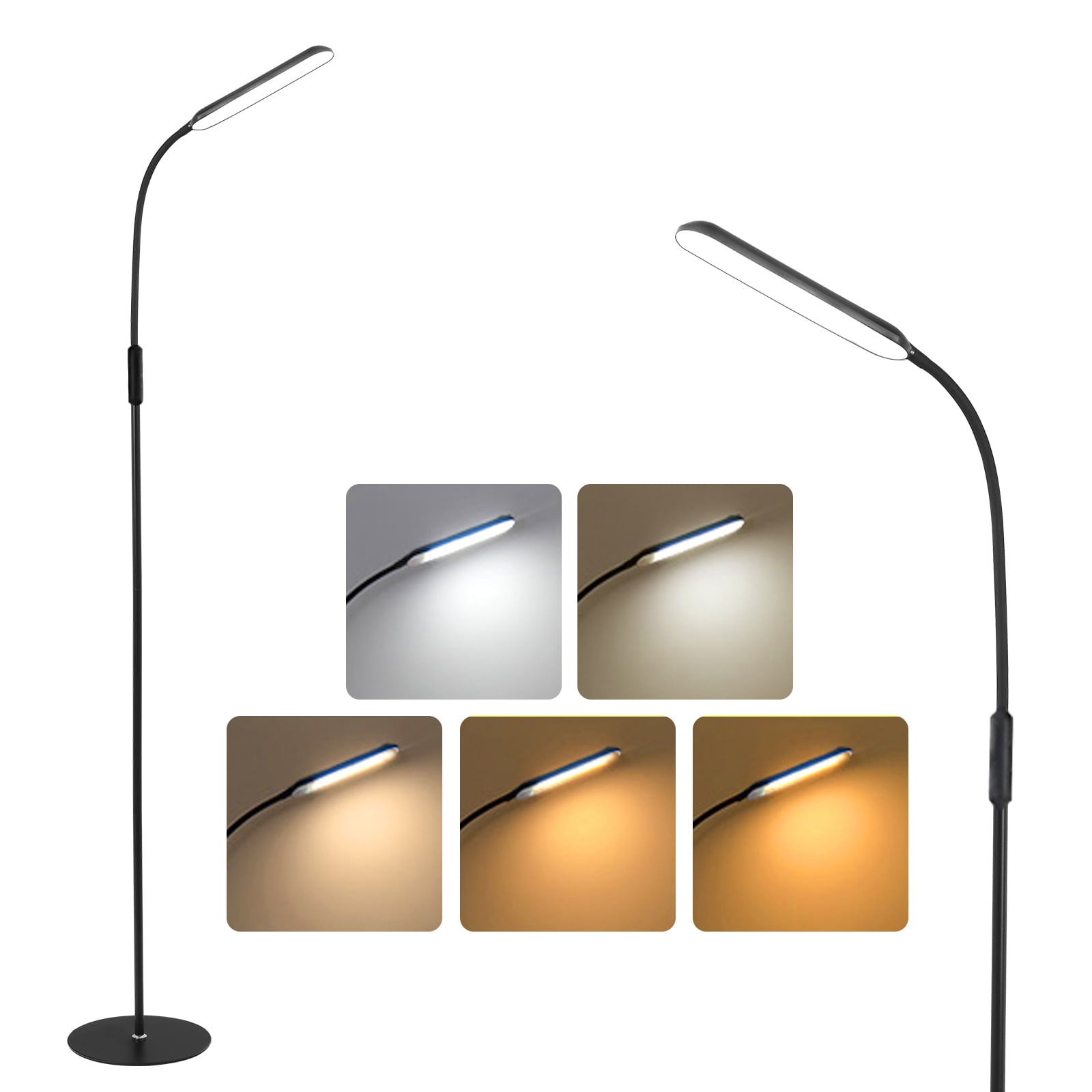 Watfal LED Floor Lamp, Stepless Adjustable 3000K-6000K Colors ...
