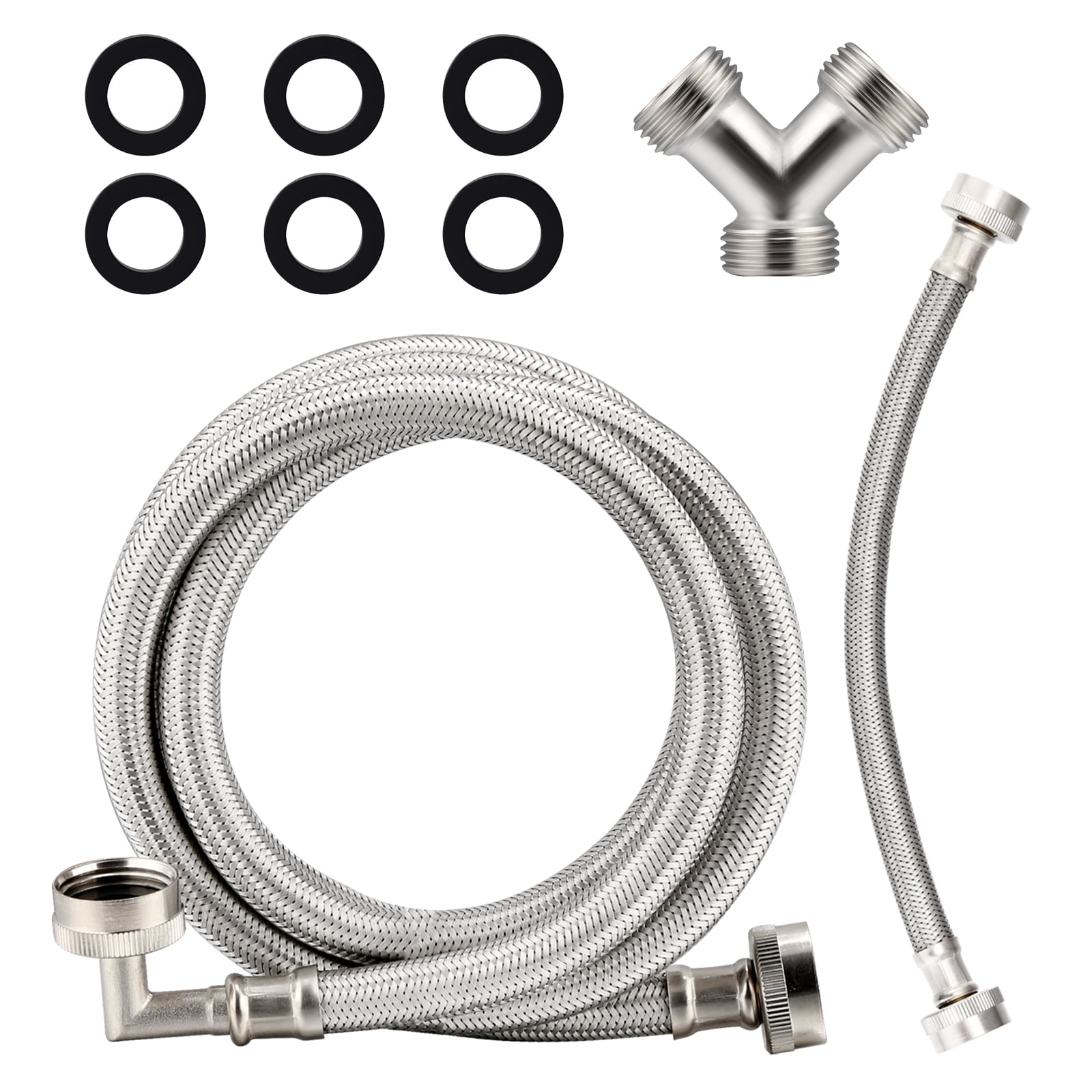 Watflow 6FT Steam Dryer Hose Installation Kit with 3/4" FHT 90 Degree ...