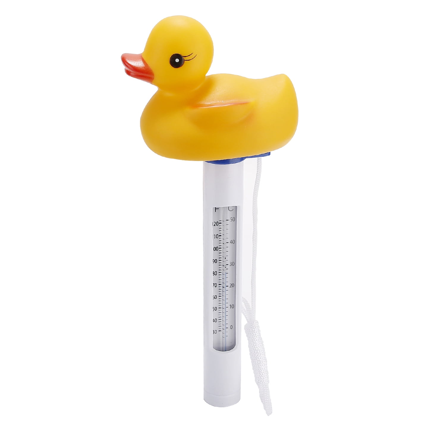 Watflow Floating Pool Thermometer, Bath Water, Spas, Duck, 32-120°F ...