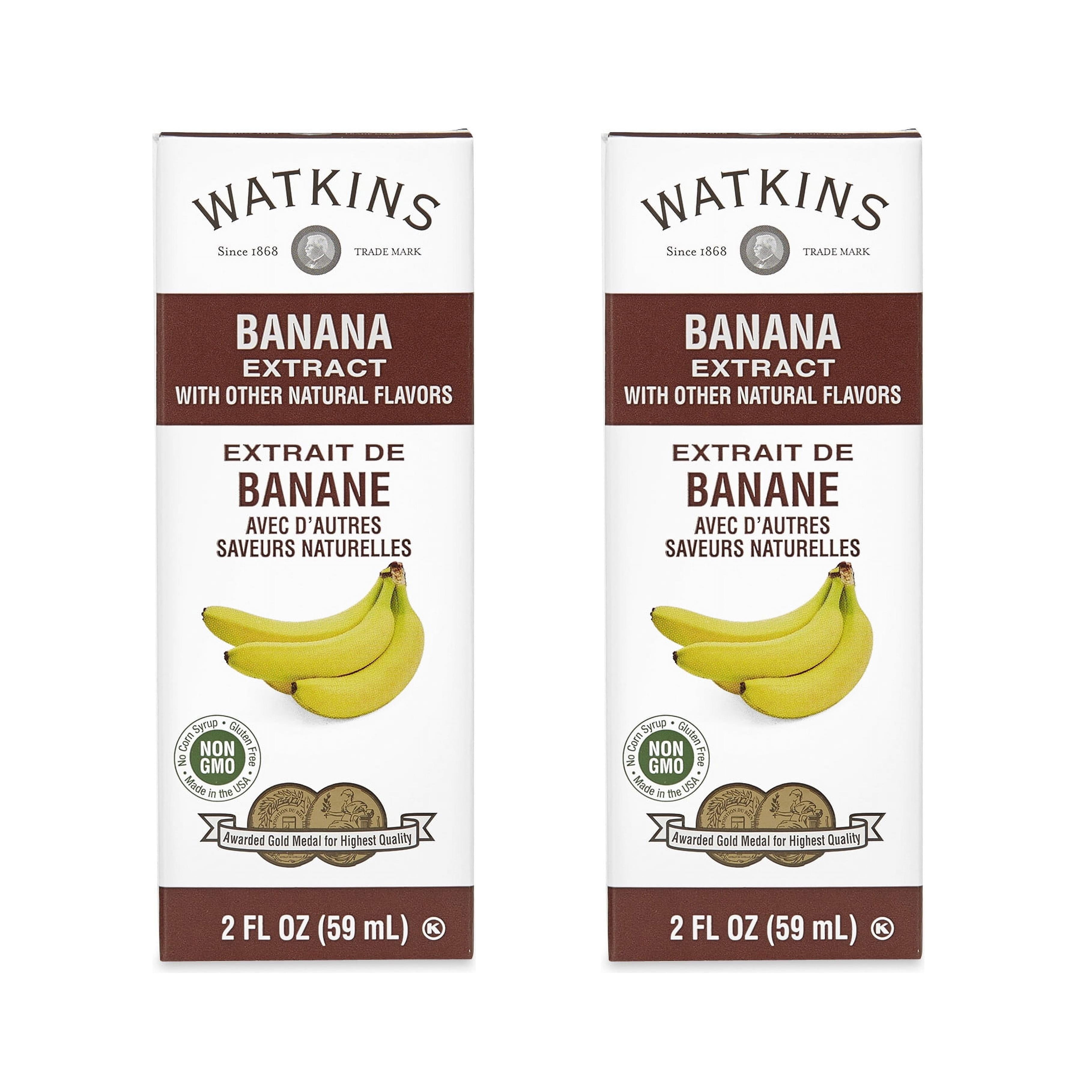 (2 pack) Watkins Banana Extract with Other Natural Flavors, 2 fl oz ...