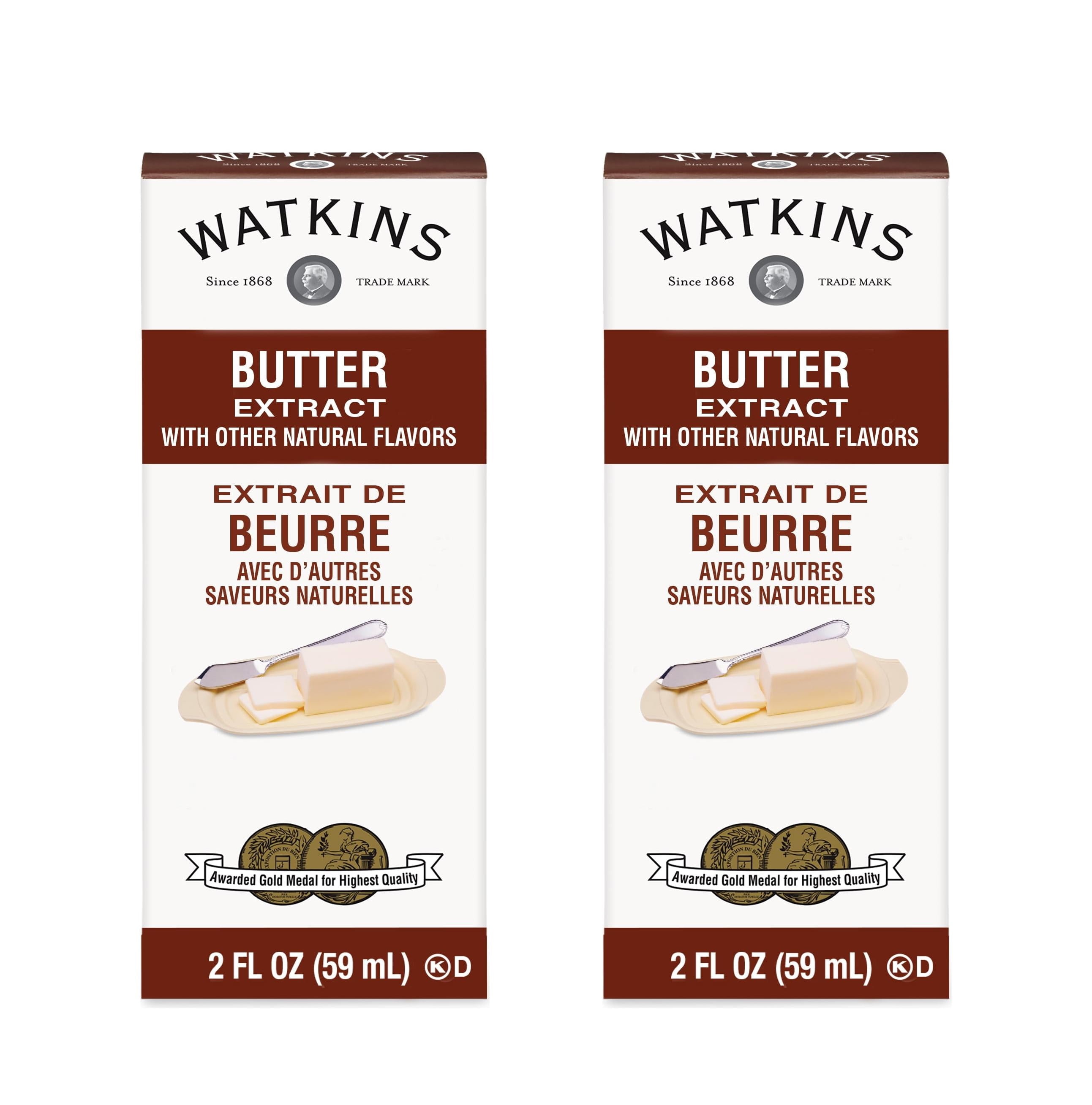(2 pack) Watkins Butter Extract with Other Natural Flavors, 2 fl oz ...