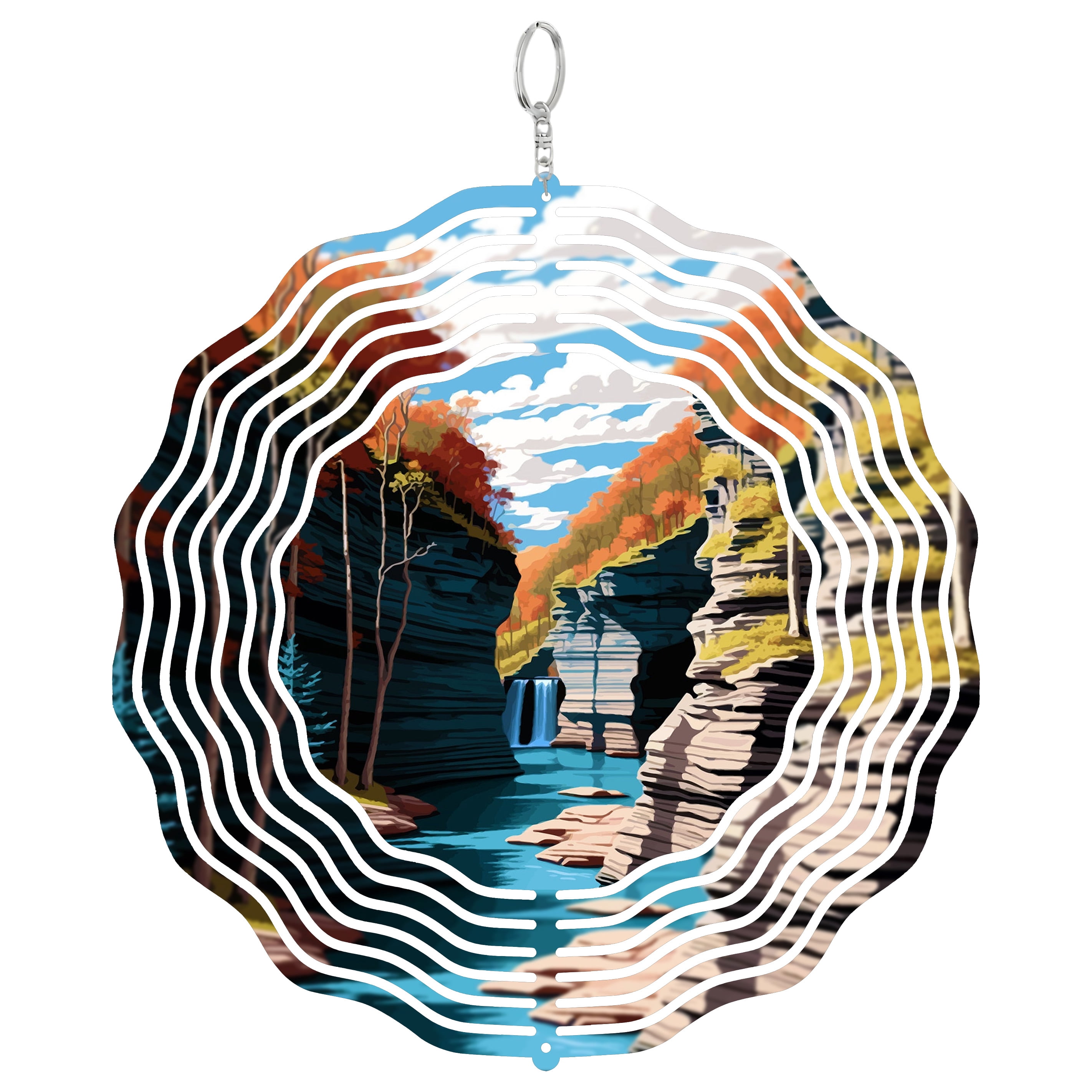 Watkins Glen State Park NY 3D Wind Spinner Kinetic Hanging Yard Art ...