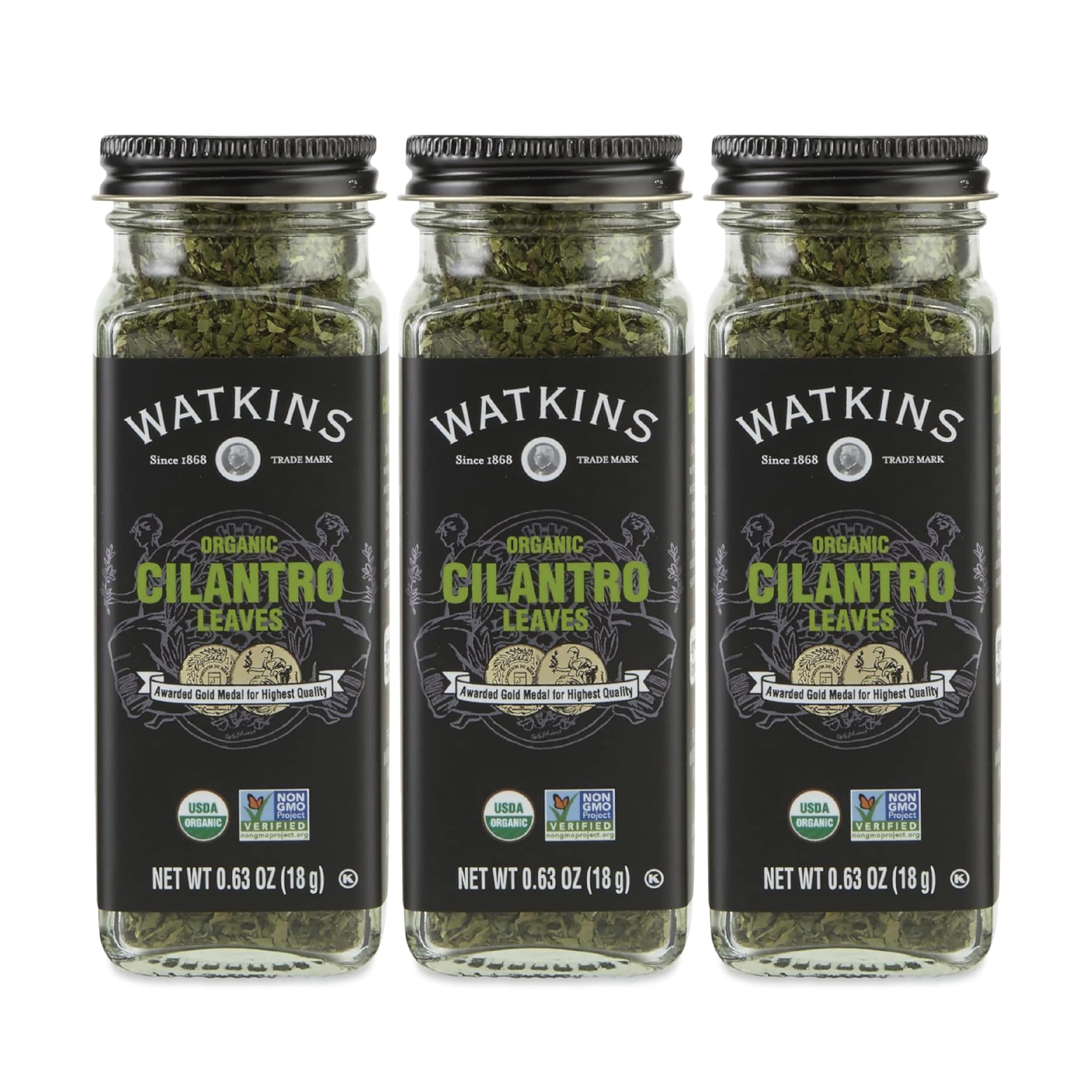 Watkins Gourmet Organic SCH4 Spice Jar, Cilantro Leaves, 0.63 Ounce Jar ...
