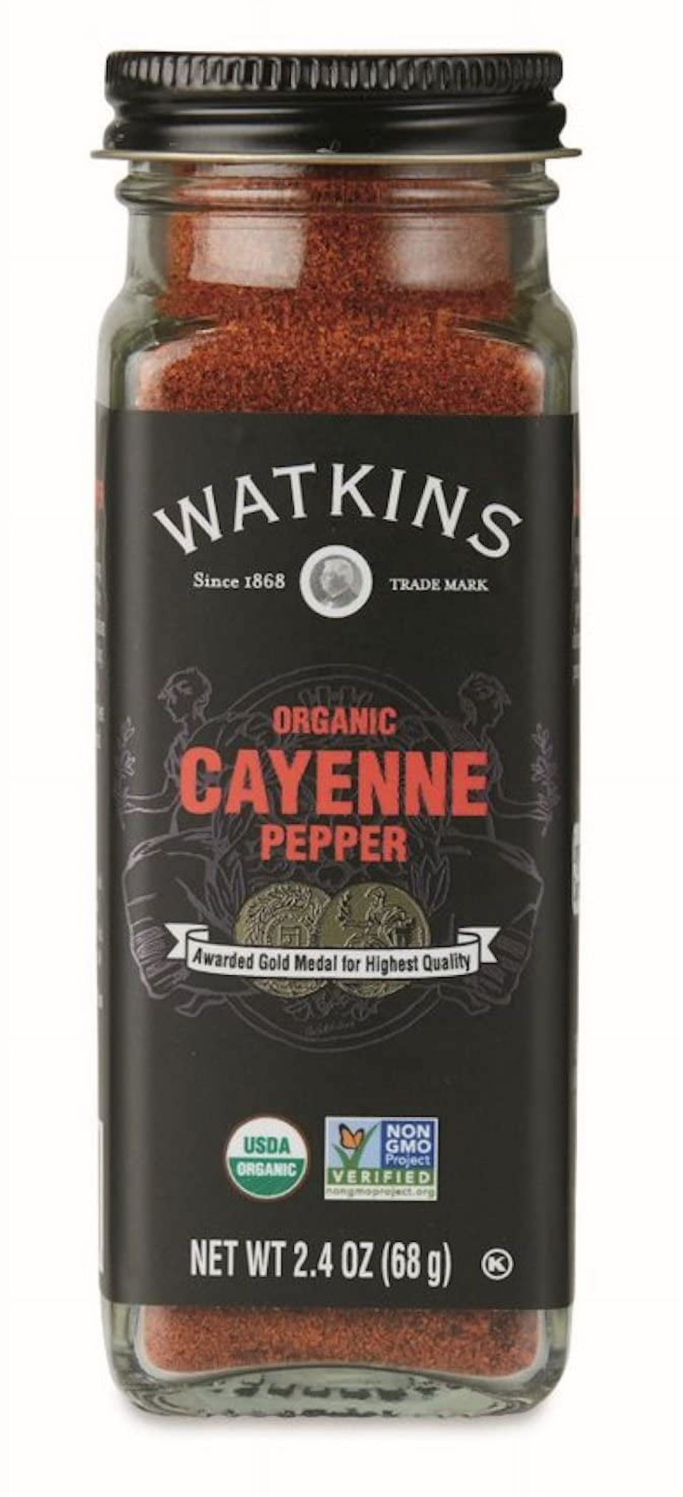 Watkins Gourmet Organic Spice BCF26 Jar, Cayenne Pepper, 2.4 oz ...