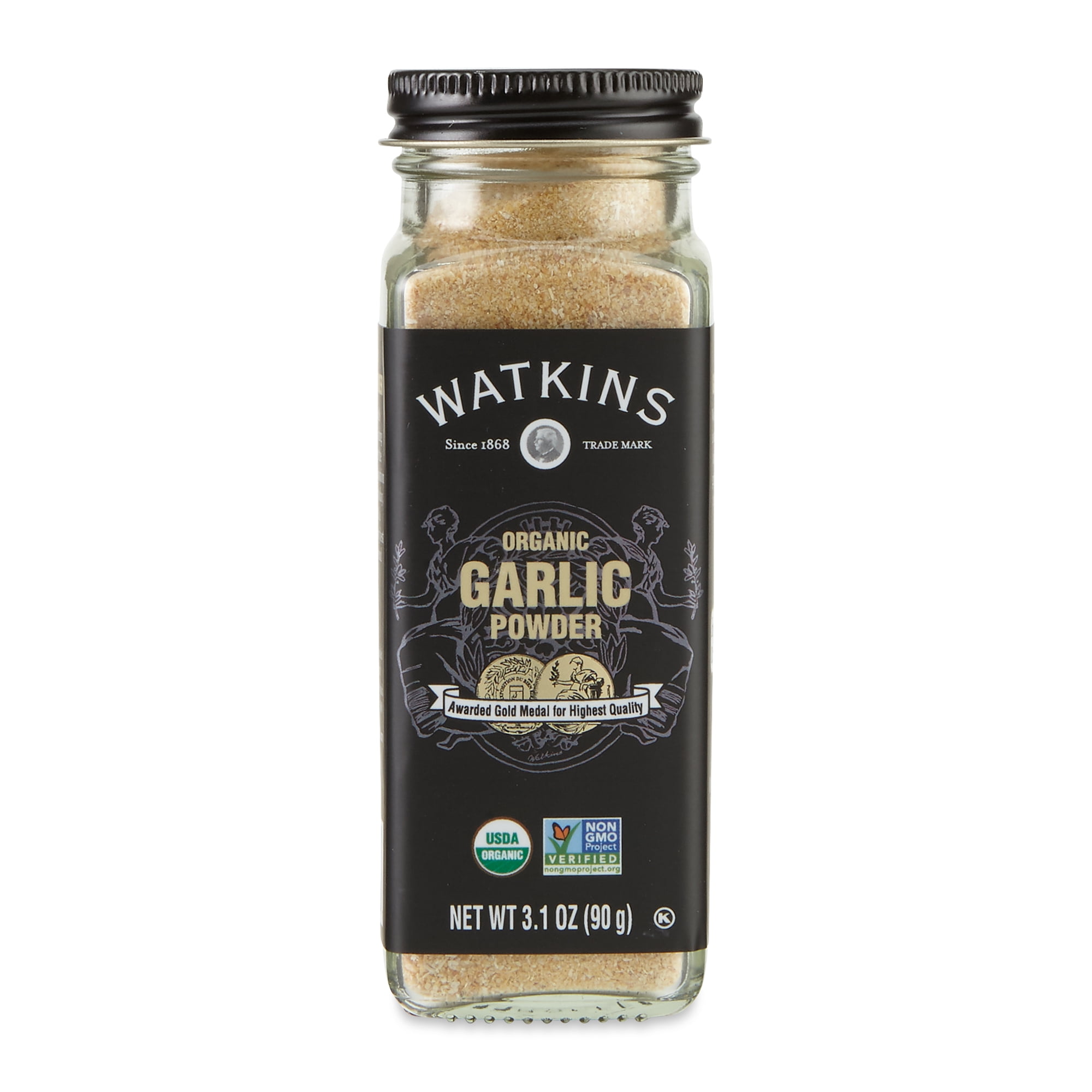 Watkins Gourmet Organic USDA Certified Non-GMO Garlic Powder Spice Jar ...