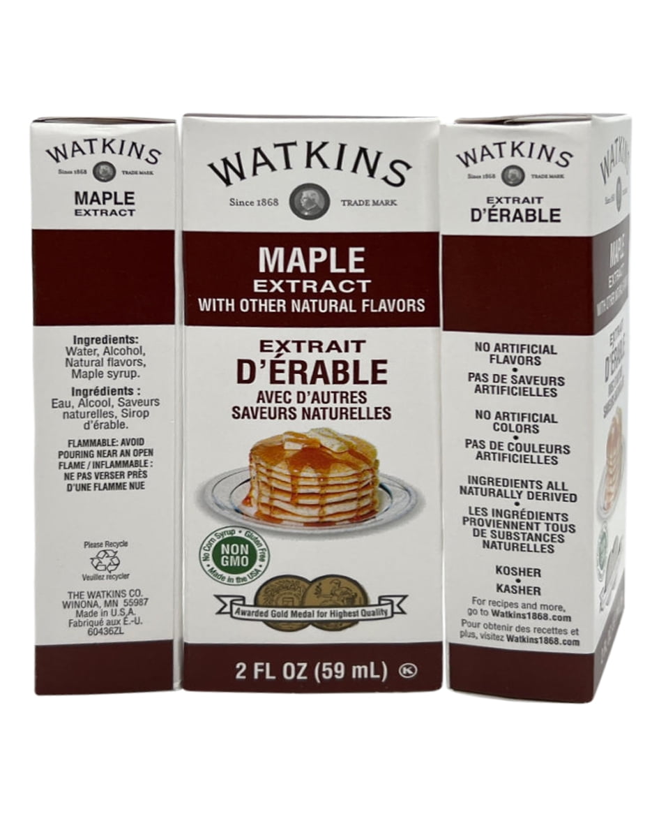 Watkins Maple Extract with Other Natural Flavors, 2Fl Oz Pack Of 6 ...