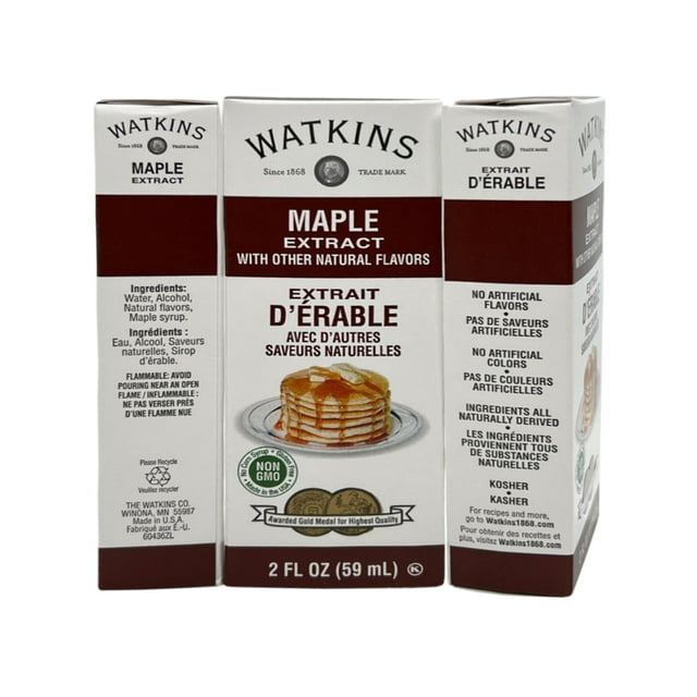 Watkins Maple Extract with Other Natural Flavors, 2Fl Oz Pack Of 6 ...
