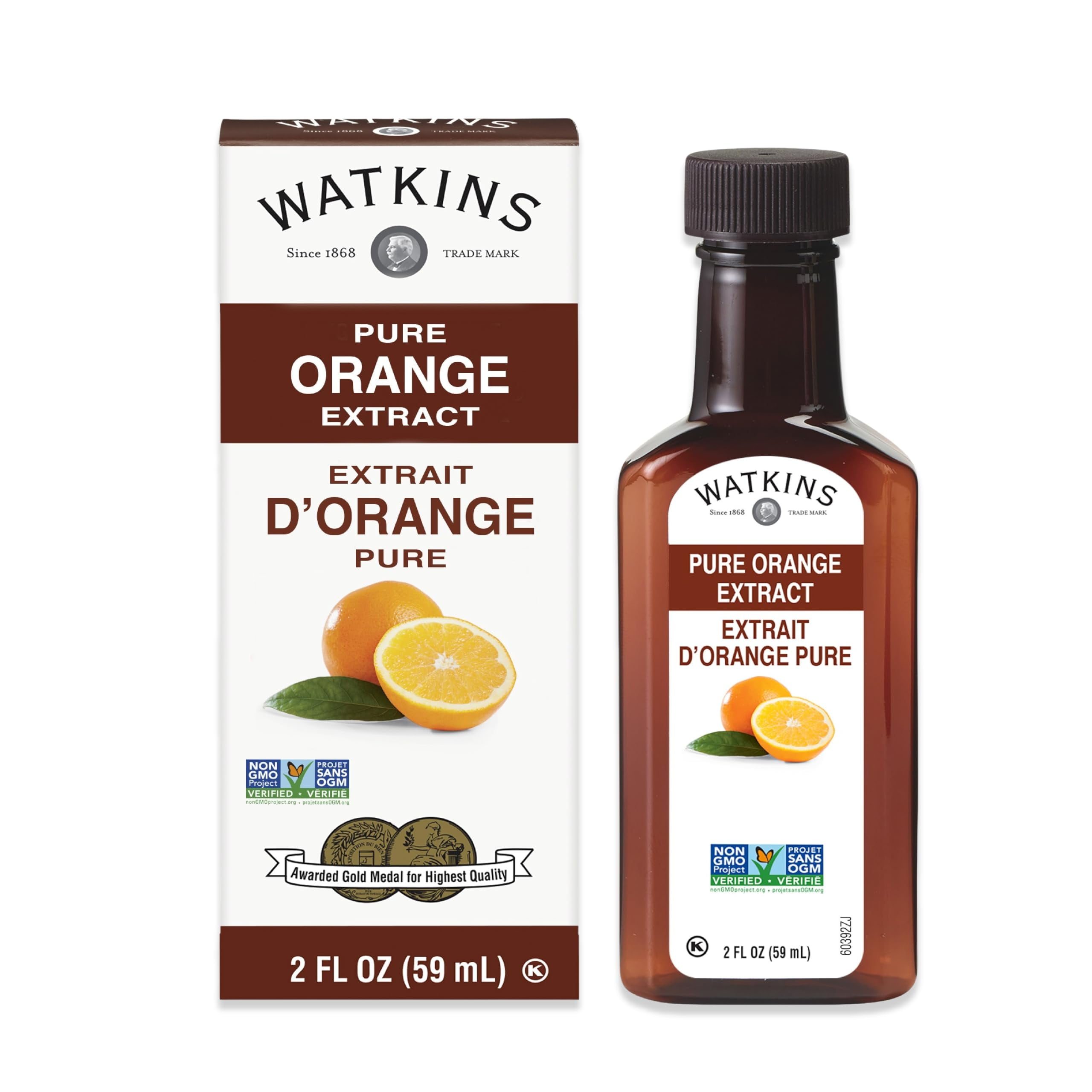 Watkins Pure Orange Extract, 2 oz. Bottles, Pack of 6 (Packaging May ...