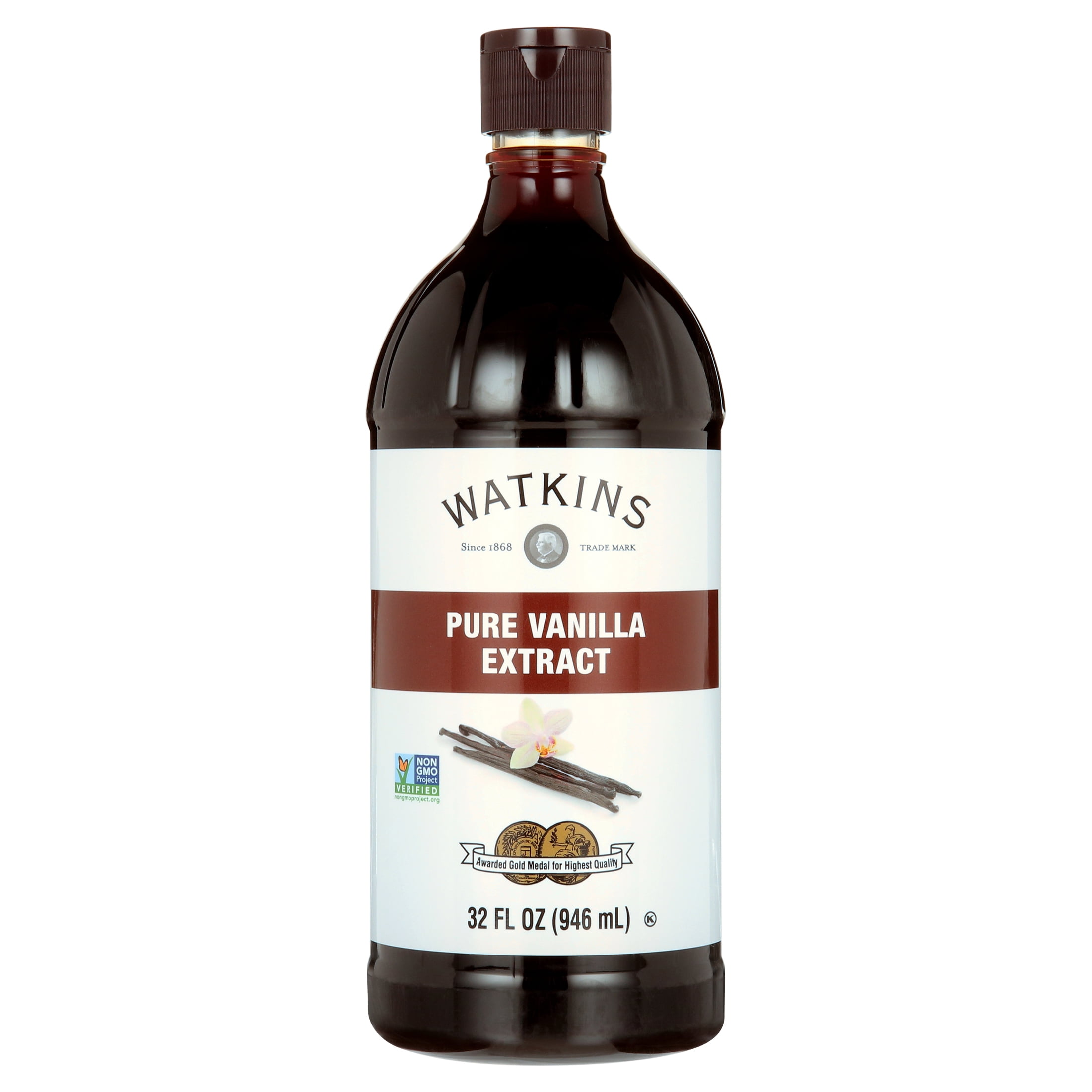Watkins Pure Vanilla Extract, with Madagascar Vanilla Beans, 32 fl oz ...