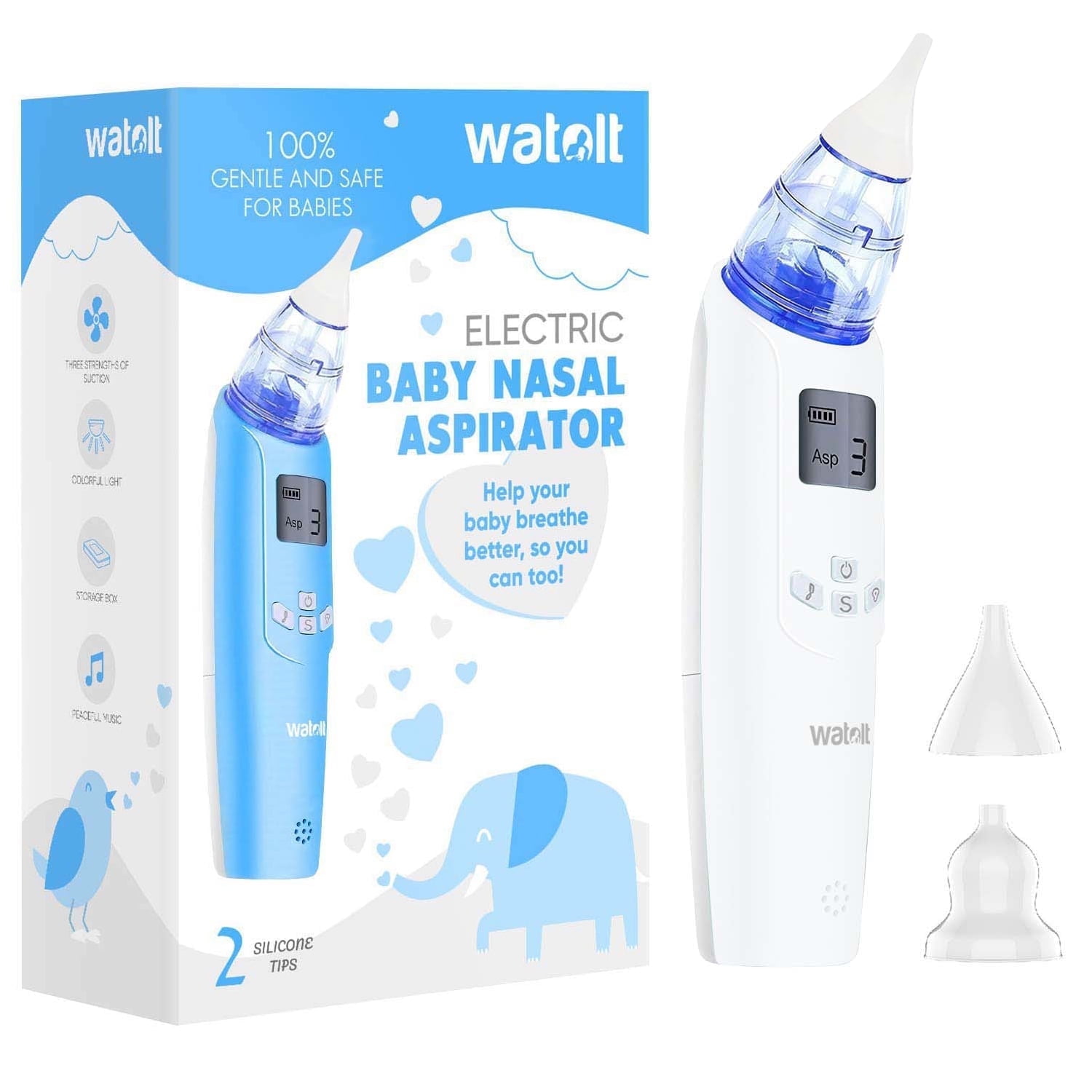 Watolt Baby Nasal Aspirator - Electric Nose Suction for Baby ...
