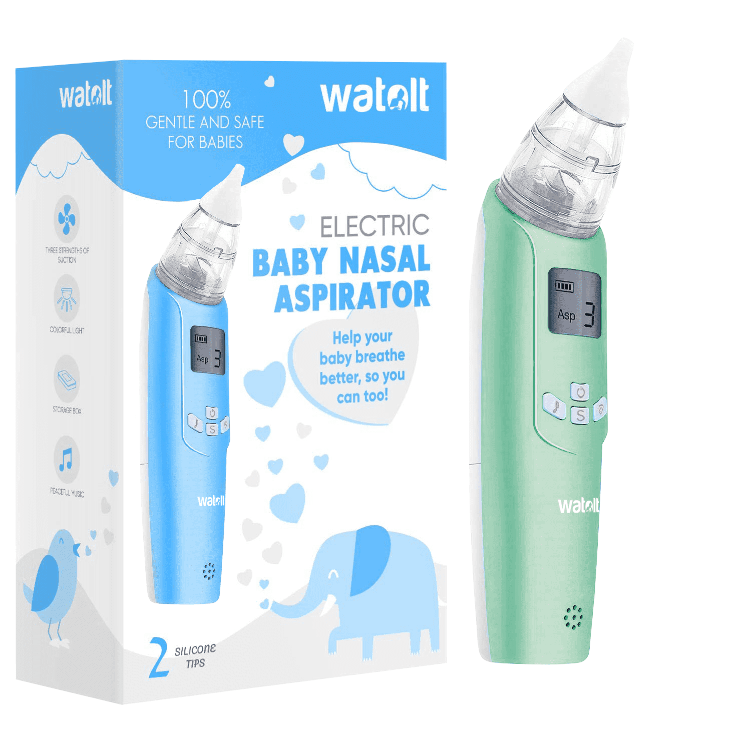 Watolt Baby Nasal Aspirator - Electric Nose Suction for Baby ...