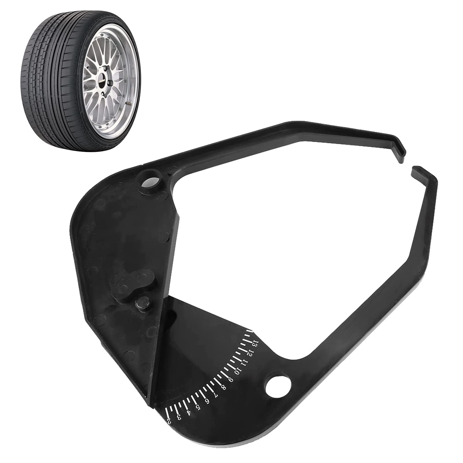 Watris Veiyi Car Tire Caliper, Wheel Caliper Tool, Wheel Width Caliper ...