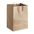 Watson Distributing 12" x 9" x 15.75" Paper Bag Round Handle 200/Case ...