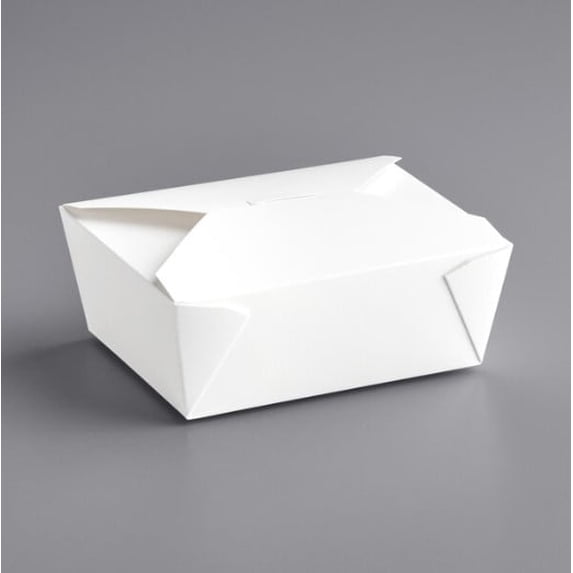 Watson Distributing #8 Take-Out Container Microwaveable Folded Paper 6. ...