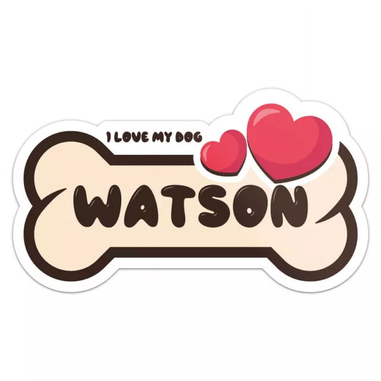 Watson Dog Sticker Phone Decal Water Bottle Stickers Car Decals, Laptop ...