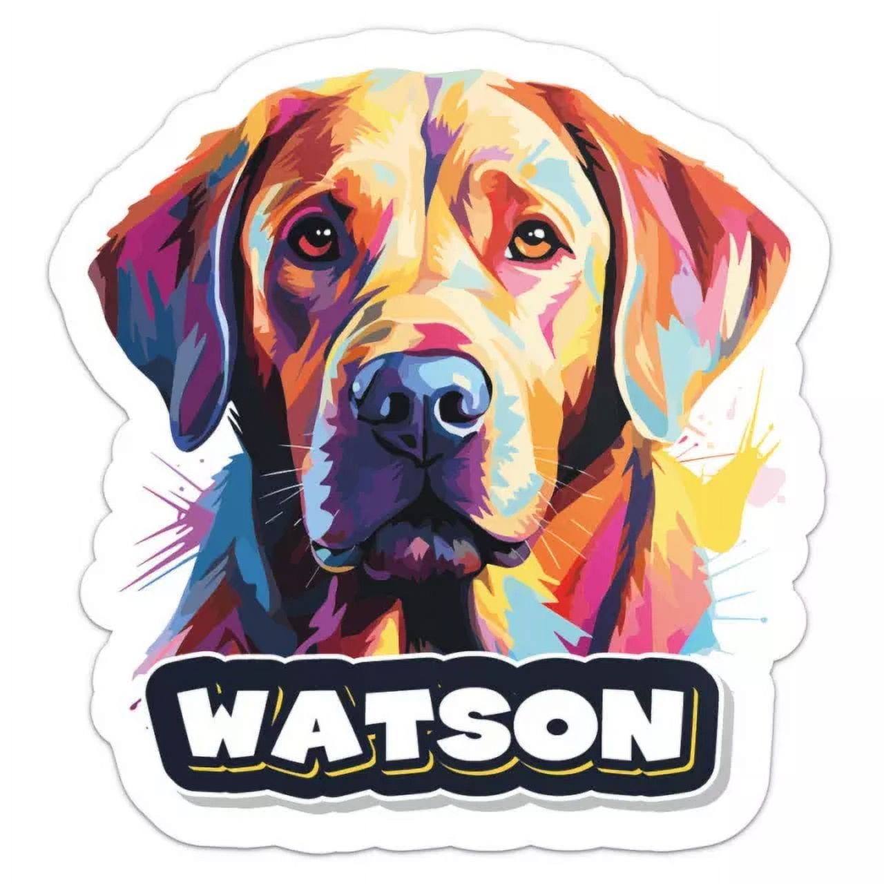 Watson Labrador Dog Sticker Phone Decal Water Bottle Stickers Car ...