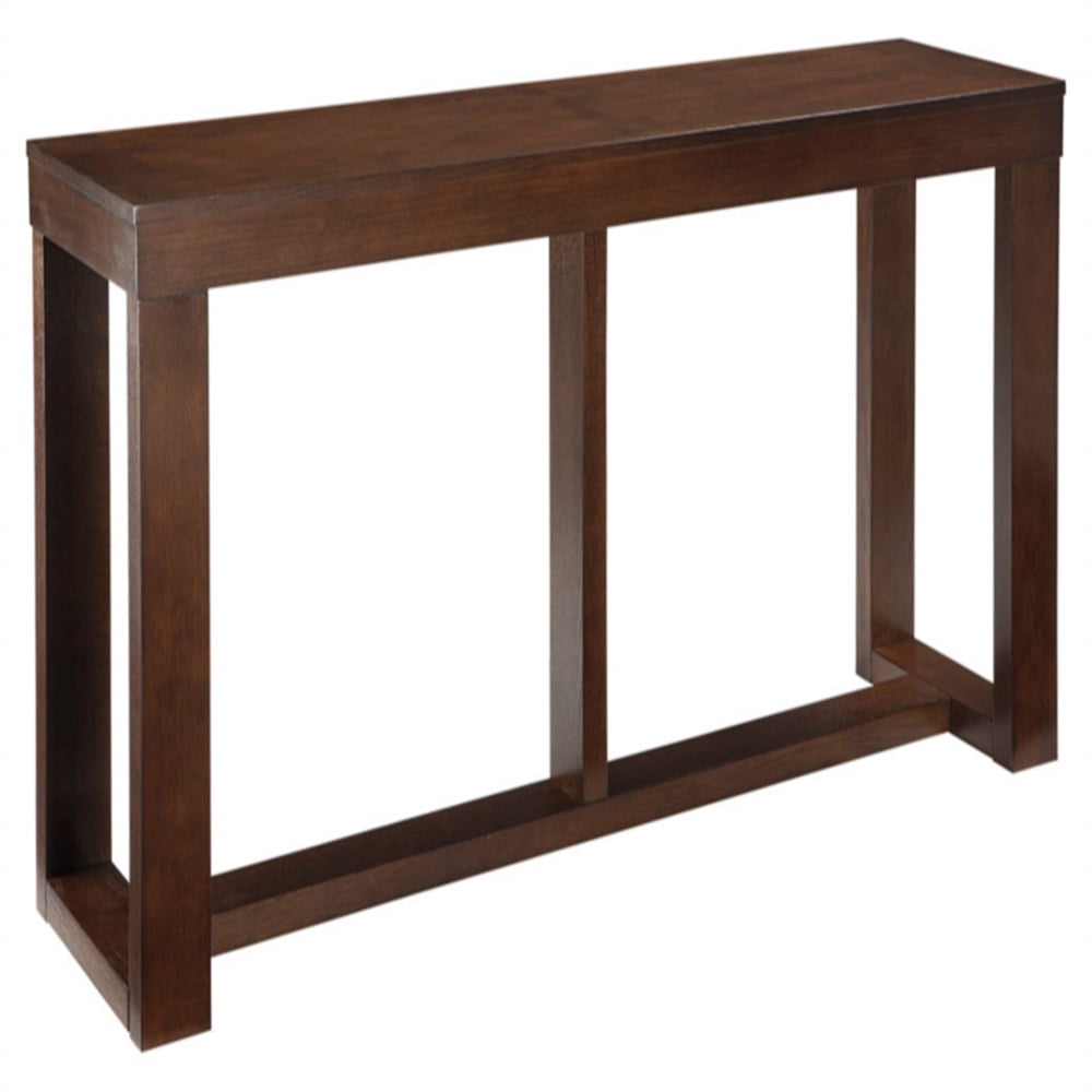 Watson Mid-Century Rectangular Sofa Table, Dark Brown - Walmart.com
