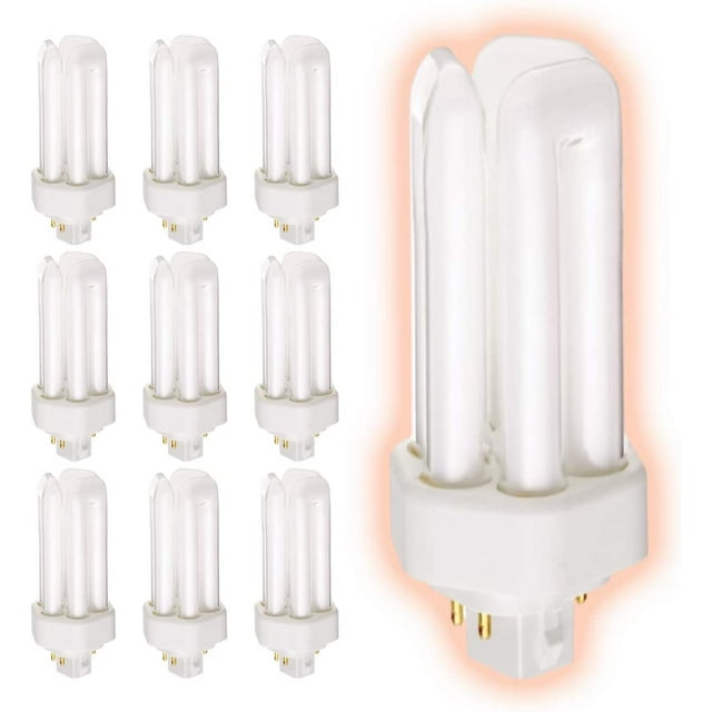 Watt CFL Light Bulbs | 4 Pin GX24Q-3 Base 2700K Soft White | 26W High Output 1800 Lumens ...
