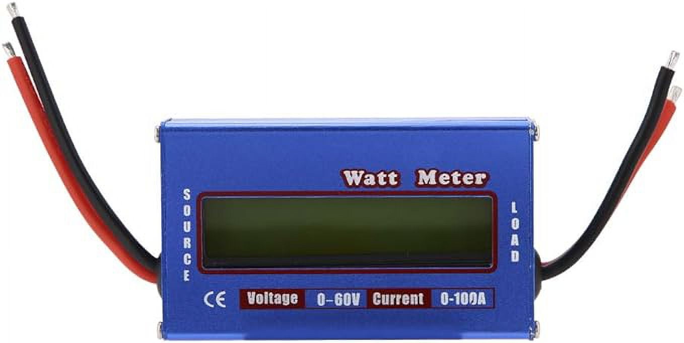 Watt Meter, Digital Power Analyzer with Digital LCD DC 60V 100A ...