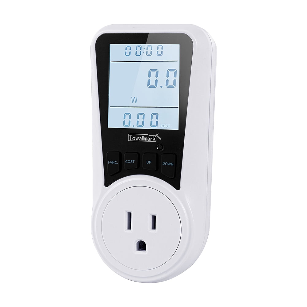 Watt Meter, Electricity Usage Monitor, Power Meter with Big LCD Display ...