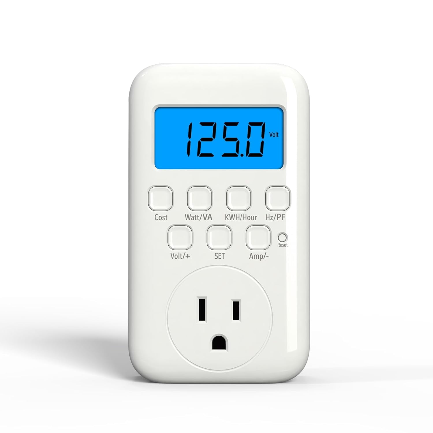Watt Meter Plug with Backlight, Plug-in Socket Power Meter Electricity ...
